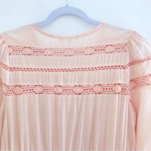 Tularosa | Dresses | Tularosa Payton Pink Crochet Lace Mini Dress ...